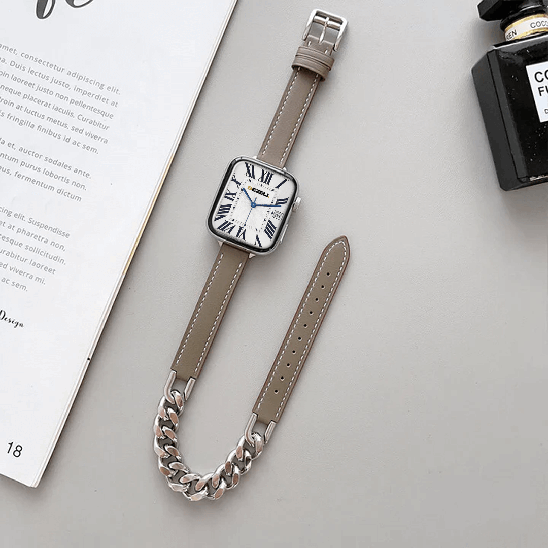 Leather Chain Strap for Apple Watch – Bezeli